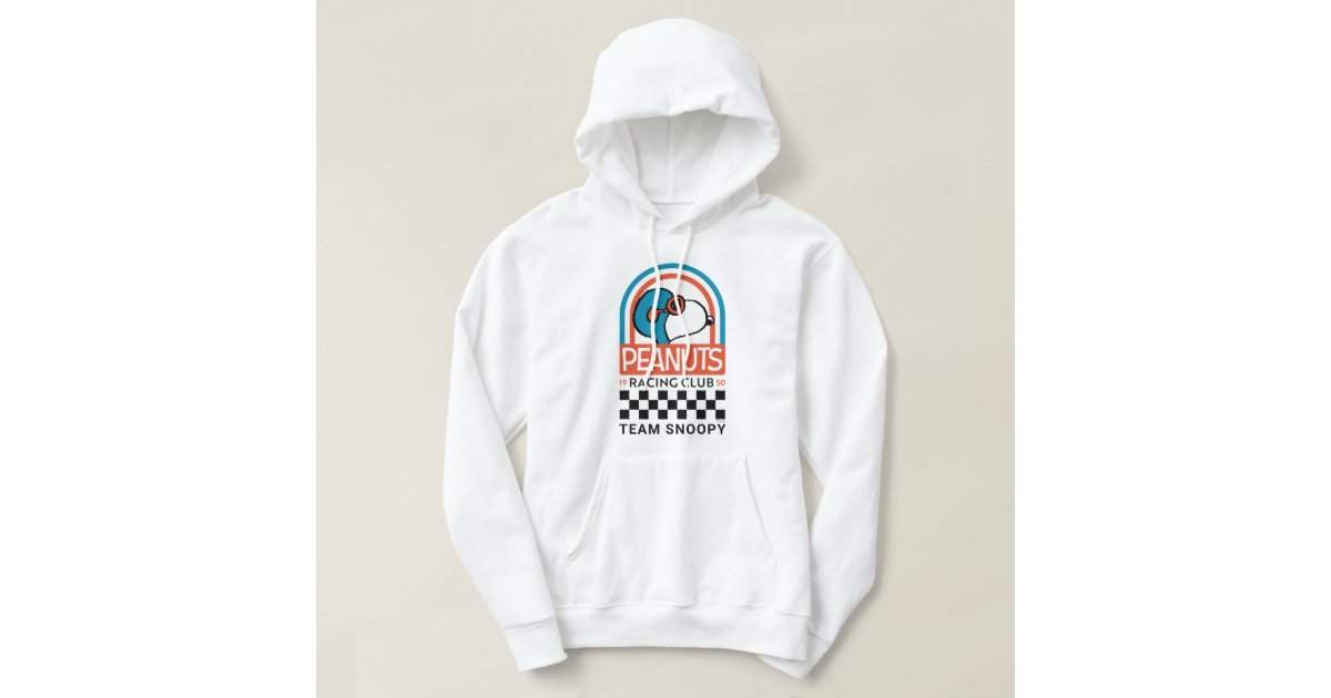 Peanuts | Snoopy Racing Club Hoodie | Zazzle
