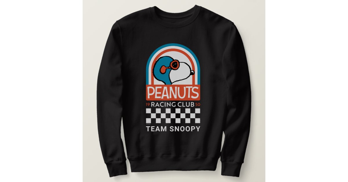 Peanuts | Snoopy Racing Club Sweatshirt | Zazzle