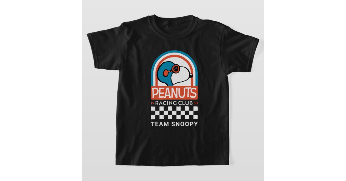 Peanuts | Snoopy Racing Club T-Shirt | Zazzle