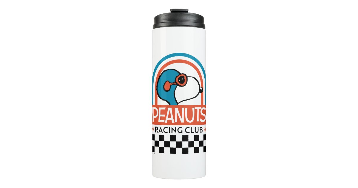 Peanuts | Snoopy Racing Club Thermal Tumbler | Zazzle