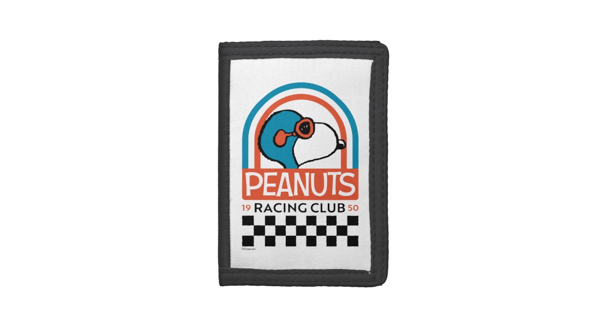 Peanuts | Snoopy Racing Club Trifold Wallet | Zazzle