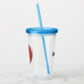 Peanuts | Snoopy Raw Strength & Courage Badge Acrylic Tumbler | Zazzle