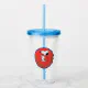 Peanuts | Snoopy Raw Strength & Courage Badge Acrylic Tumbler | Zazzle