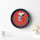 Peanuts | Snoopy Raw Strength & Courage Badge Clock | Zazzle