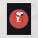 Peanuts | Snoopy Raw Strength & Courage Badge Postcard | Zazzle