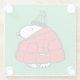 Peanuts | Snoopy Red Puffer Jacket Glass Coaster | Zazzle