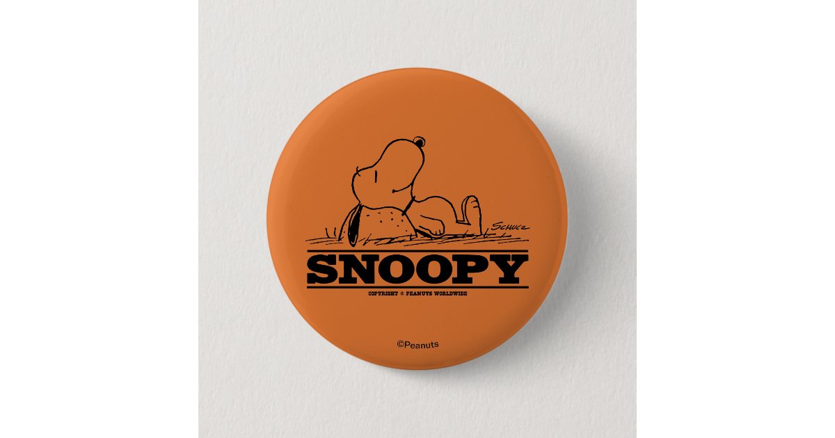 Peanuts | Snoopy Rest Break Button | Zazzle