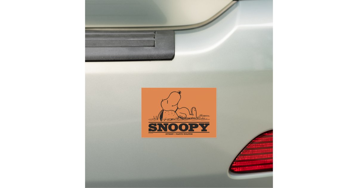 Peanuts | Snoopy Rest Break Car Magnet | Zazzle