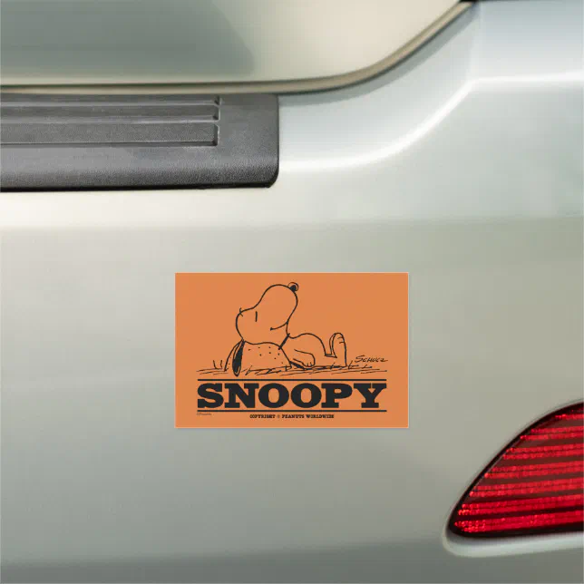 Peanuts | Snoopy Rest Break Car Magnet | Zazzle