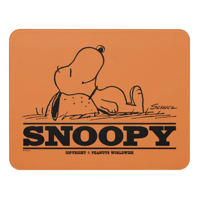 Peanuts | Snoopy Rest Break Door Sign | Zazzle