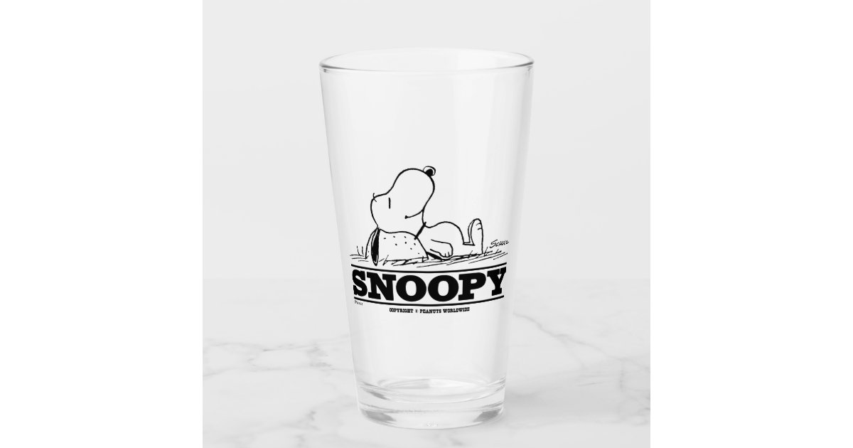 Peanuts | Snoopy Rest Break Glass | Zazzle