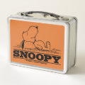 Peanuts | Snoopy Rest Break Metal Lunch Box | Zazzle