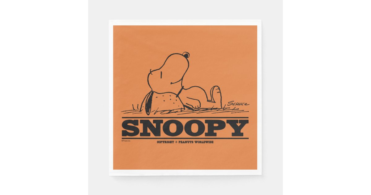 Peanuts | Snoopy Rest Break Napkins | Zazzle