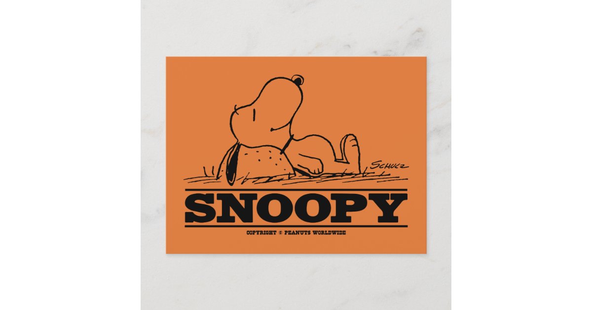 Peanuts | Snoopy Rest Break Postcard | Zazzle