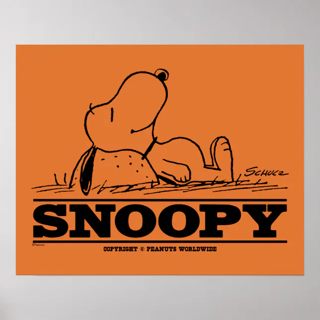 Peanuts | Snoopy Rest Break Poster | Zazzle