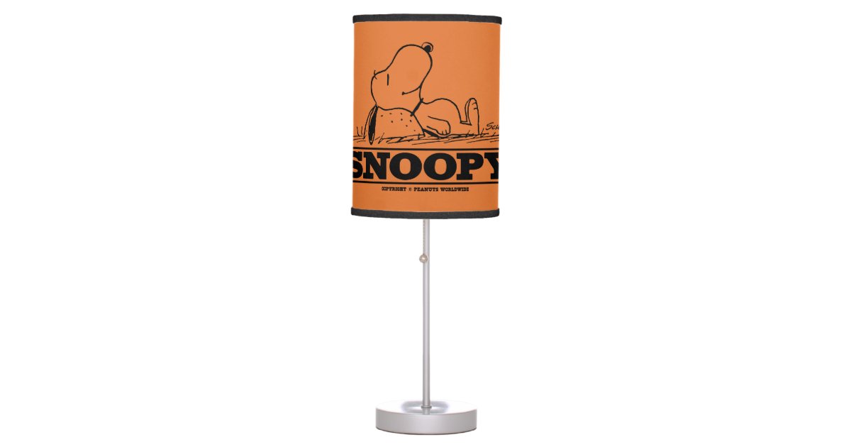 Peanuts | Snoopy Rest Break Table Lamp | Zazzle