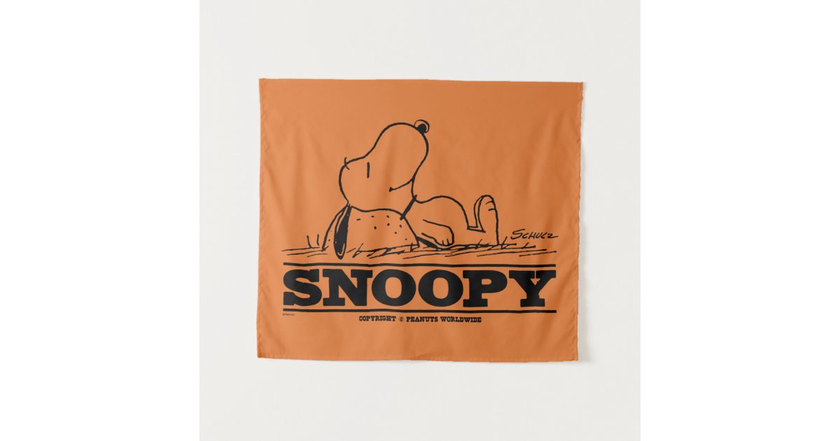 Peanuts | Snoopy Rest Break Tapestry | Zazzle