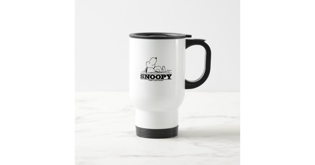 Peanuts | Snoopy Rest Break Travel Mug | Zazzle