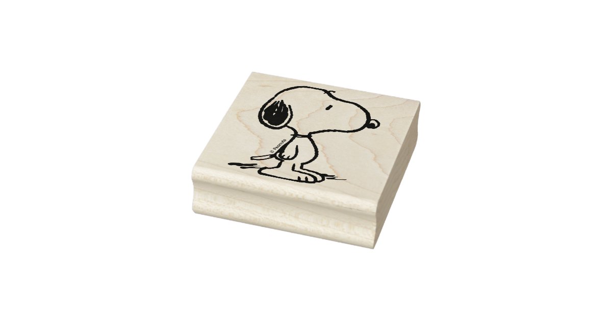 Peanuts | Snoopy Rubber Stamp | Zazzle