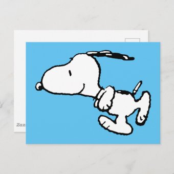 Peanuts | Snoopy Run Postcard | Zazzle