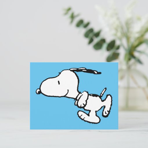Peanuts | Snoopy Run Postcard | Zazzle