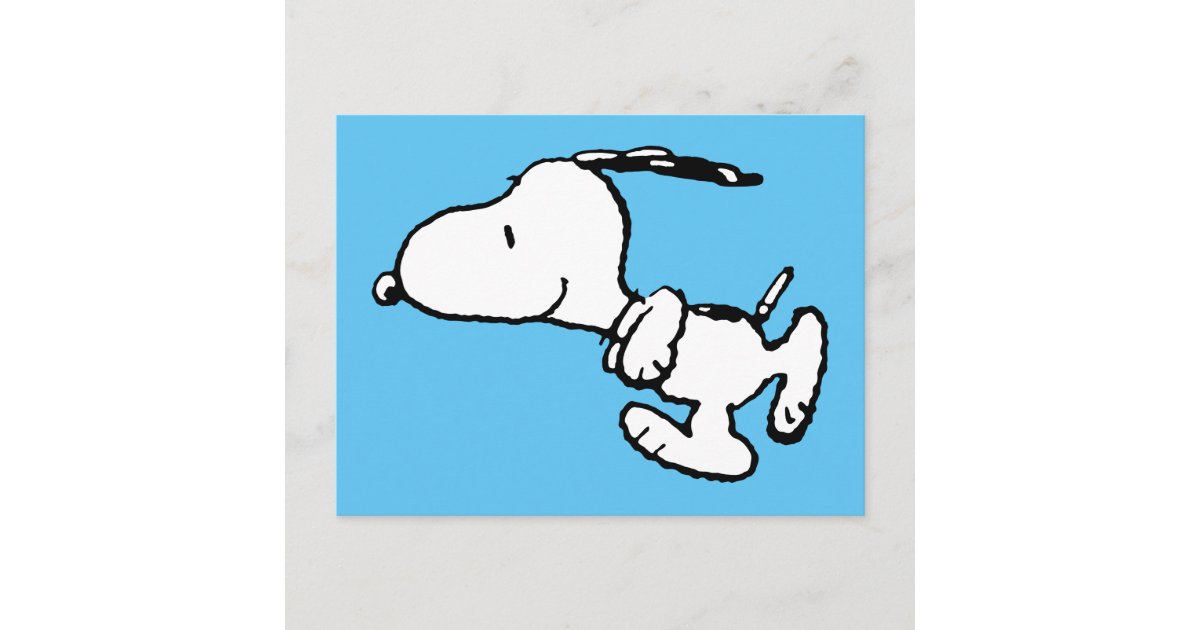 Peanuts | Snoopy Run Postcard | Zazzle