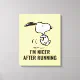 Peanuts | Snoopy Running Canvas Print | Zazzle