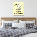 Peanuts | Snoopy Running Canvas Print | Zazzle