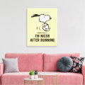 Peanuts | Snoopy Running Canvas Print | Zazzle