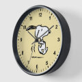 Peanuts | Snoopy Running Clock | Zazzle