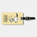 Peanuts | Snoopy Running Luggage Tag | Zazzle