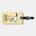 Peanuts | Snoopy Running Luggage Tag | Zazzle