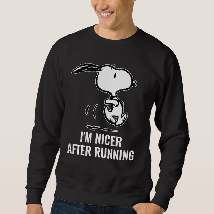 Peanuts | Snoopy Running Sweatshirt | Zazzle.com