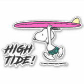 Peanuts | Snoopy Running to the Surf Sticker | Zazzle