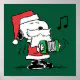 Peanuts | Snoopy Santa Claus Accordian Poster | Zazzle