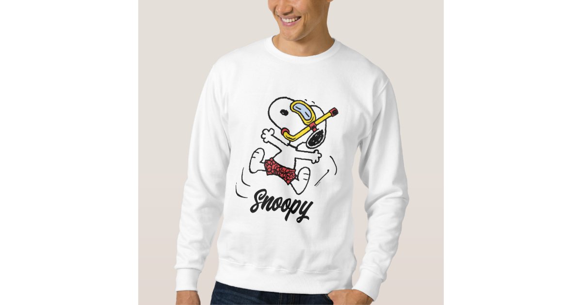 Peanuts | Snoopy Scuba Diver Sweatshirt | Zazzle