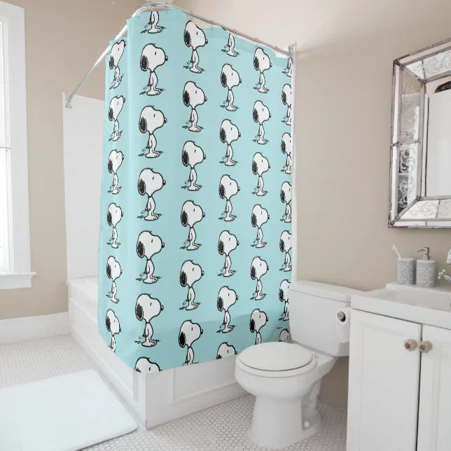 Peanuts | Snoopy Shower Curtain | Zazzle