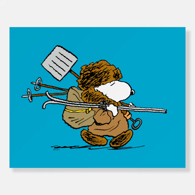 Peanuts | Snoopy Snow Warrior Foam Board | Zazzle