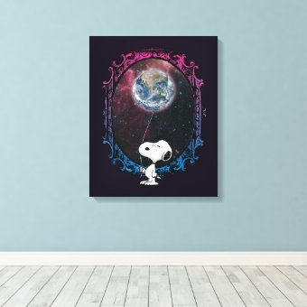 Peanuts | Snoopy Spaced Out Balloon Canvas Print | Zazzle