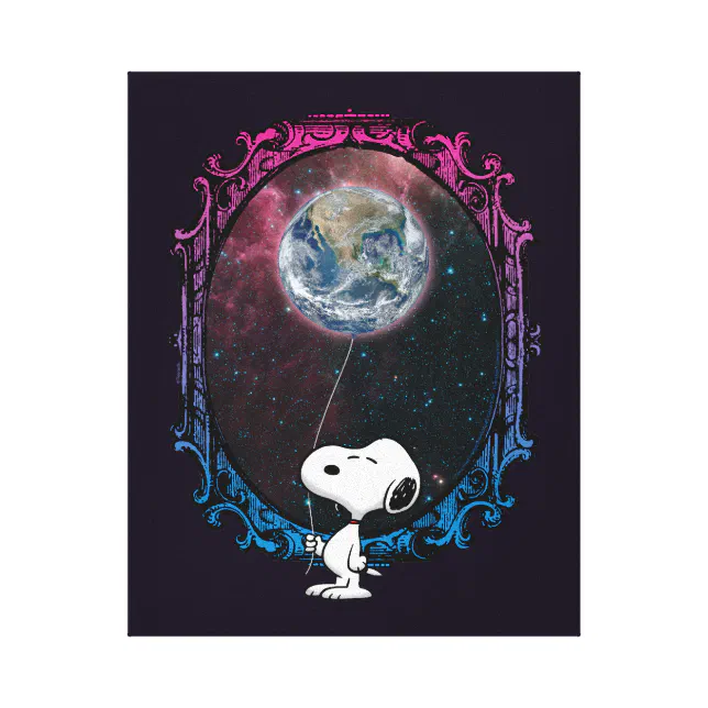 Peanuts | Snoopy Spaced Out Balloon Canvas Print | Zazzle