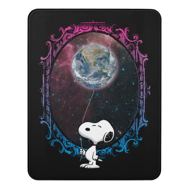 Peanuts | Snoopy Spaced Out Balloon Door Sign | Zazzle