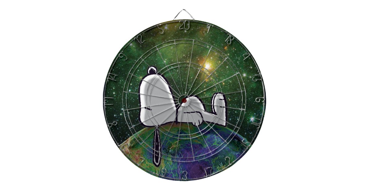 Peanuts | Snoopy Spaced Out Dart Board | Zazzle