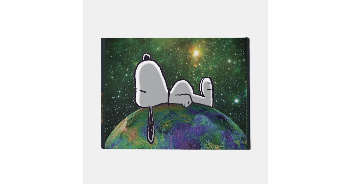 Peanuts | Snoopy Spaced Out Doormat | Zazzle
