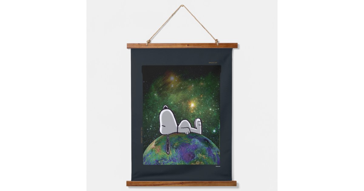 Peanuts | Snoopy Spaced Out Hanging Tapestry | Zazzle