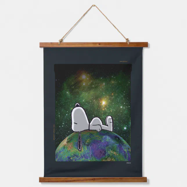 Peanuts | Snoopy Spaced Out Hanging Tapestry | Zazzle