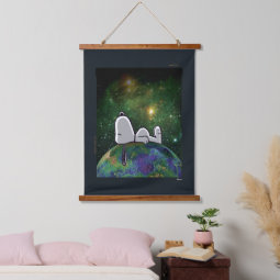Peanuts | Snoopy Spaced Out Hanging Tapestry | Zazzle