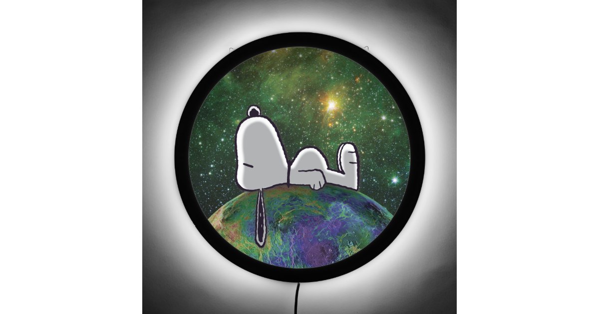 Peanuts | Snoopy Spaced Out LED Sign | Zazzle