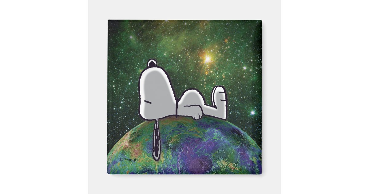 Peanuts | Snoopy Spaced Out Magnet | Zazzle
