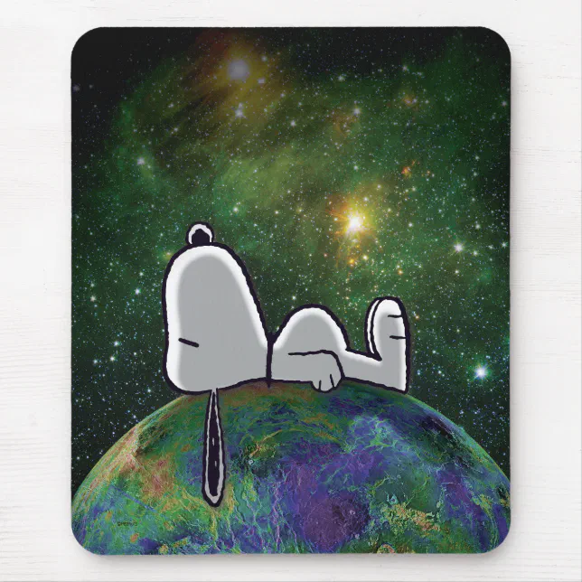 Peanuts | Snoopy Spaced Out Mouse Pad | Zazzle