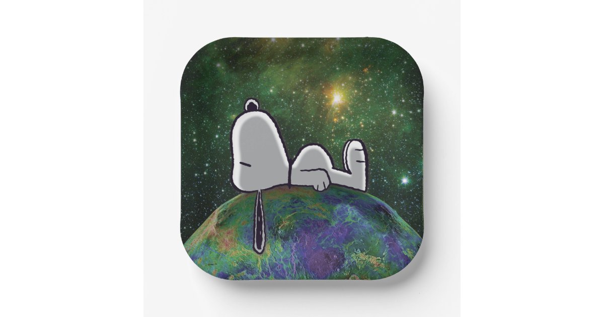 Peanuts | Snoopy Spaced Out Paper Plates | Zazzle